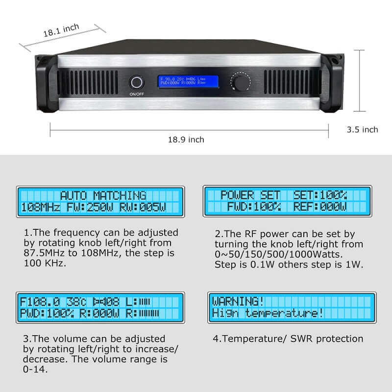 300W RS Radio FM transmitter - FM Transmitter | RS-RADIO