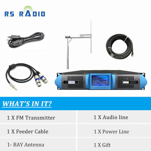RS-CM1500W FM TRANSMITTER Radio Station System – RS-RADIO